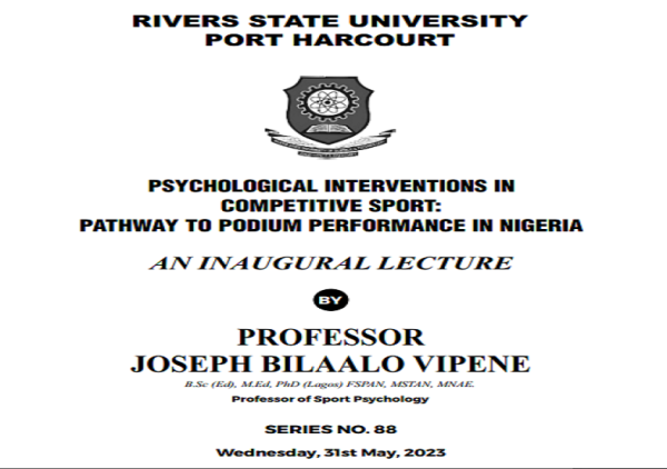 88th Inaugural Lecture – Rivers State University