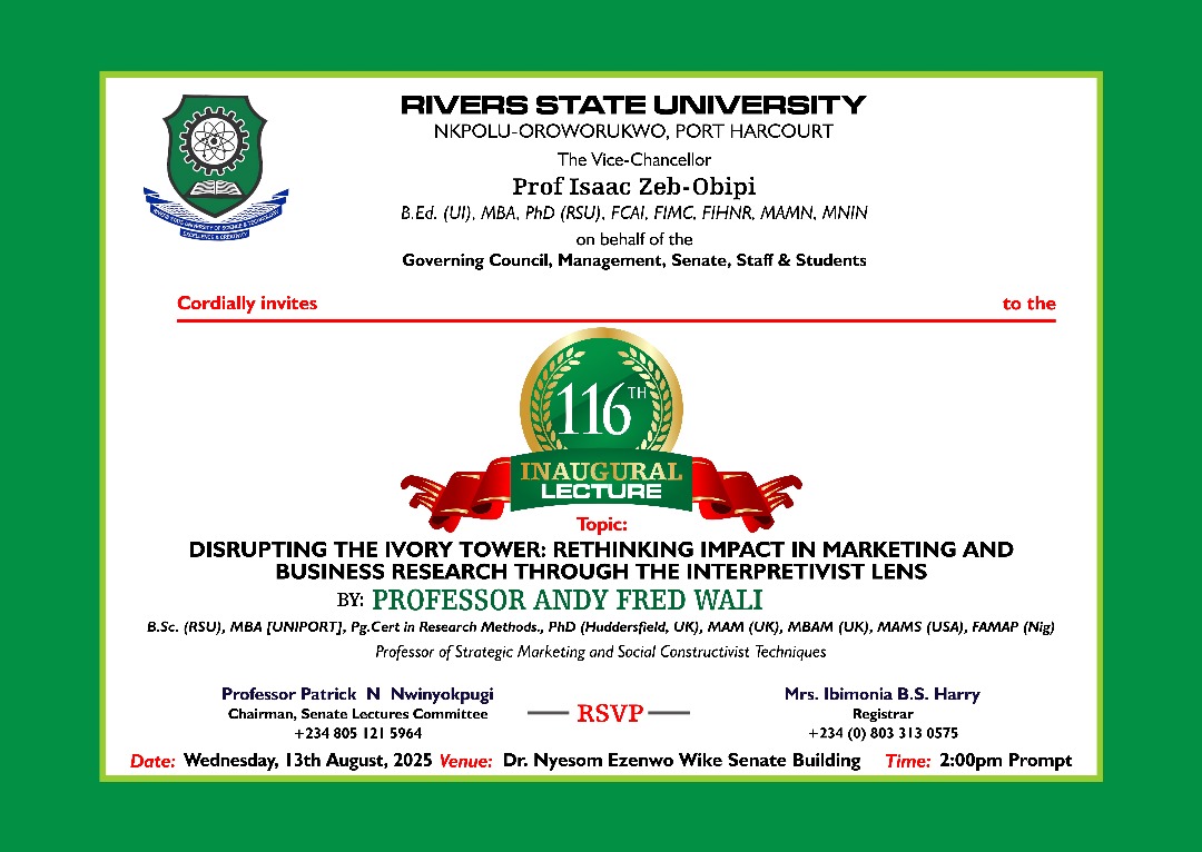 Rivers State University – Official website